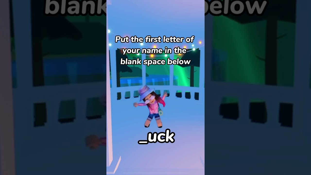 Put The First Letter Of Your Name In The Blank Space Below YouTube Put The First Letter Of Your Name In The Blank Space Below YouTube