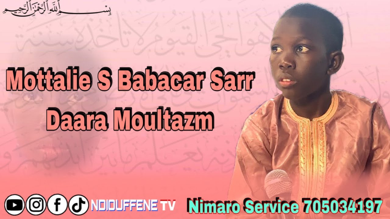 Mottalie S Babacar Sarr Daara Moultazm 25 Décembre 2024 - YouTube
