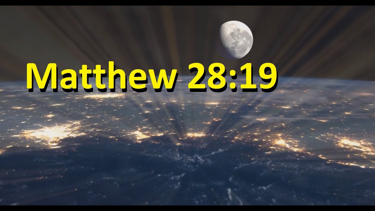Memory Verse for Sabbath SchooL Lesson 2: Matthew 28:19 - YouTube
