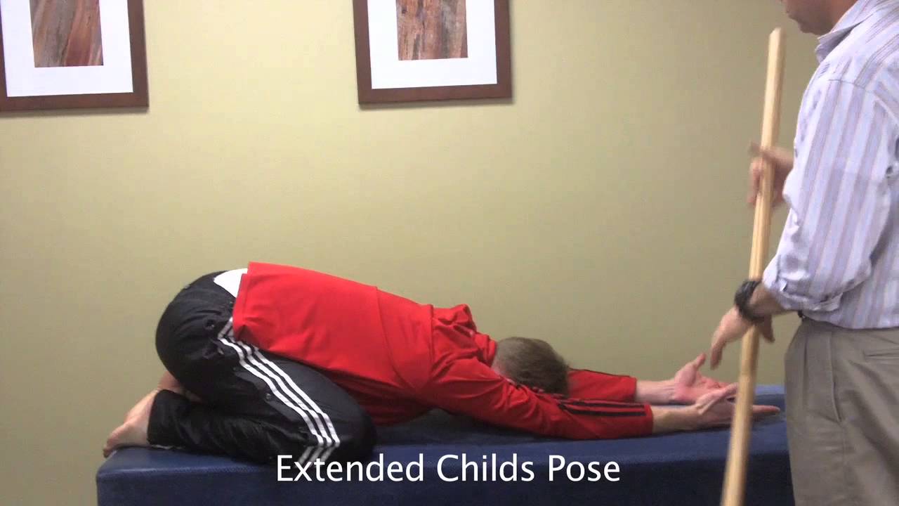 Extended Childs pose, Prone - YouTube