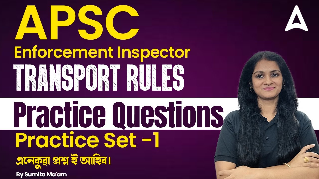 APSC Enforcement Inspector Previous Year Question | APSC E I Transport ...