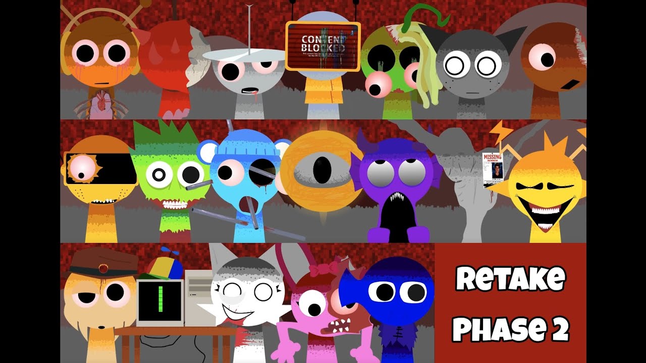 Sprunki Retake phase 2 - with All Characters - YouTube