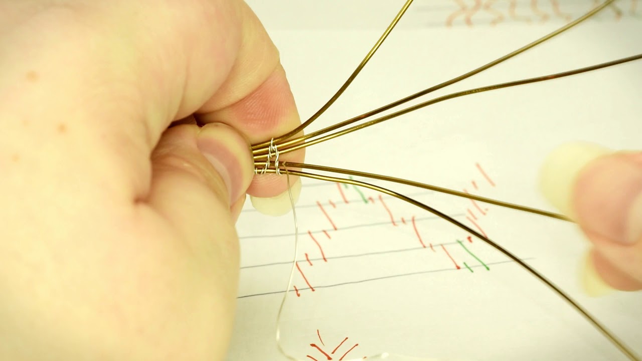 Weaving 5 Base Wires | Wire Weaving Tutorials #5 | Wirework Jewelry ...