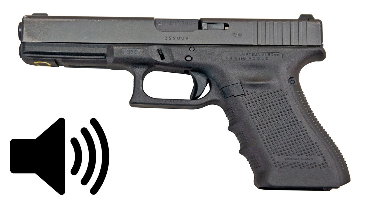 [Glock sounds] sounds of reloading, pulling out of the case and firing ...