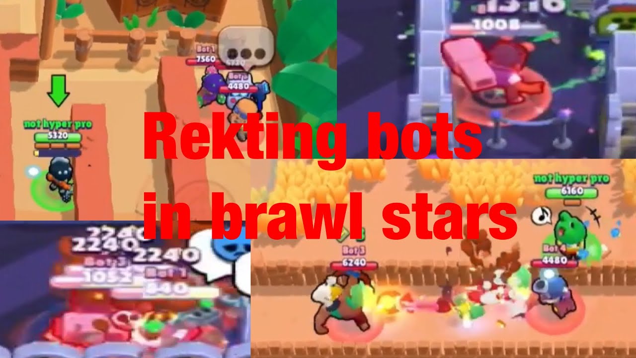 Trolling bots in brawl stars with map maker - YouTube