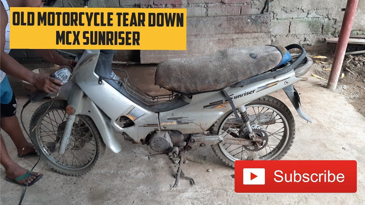 Old Motorcycle Tear Down: MCX Sunriser - YouTube