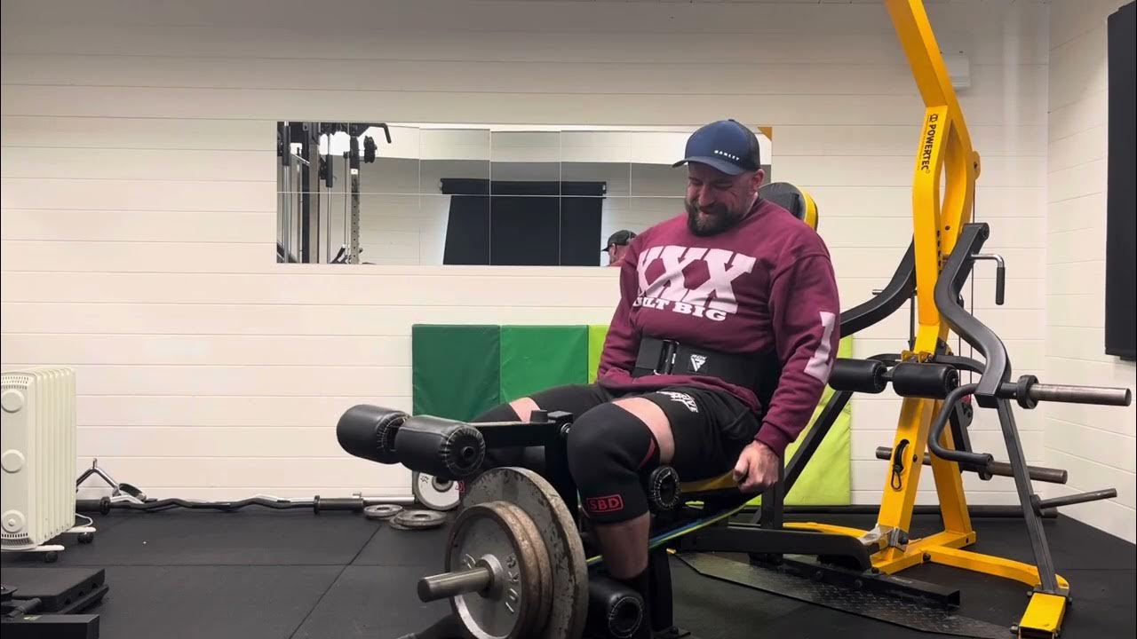 Get huge n shredded again - week 13 - day 3 hamstring leg day - YouTube