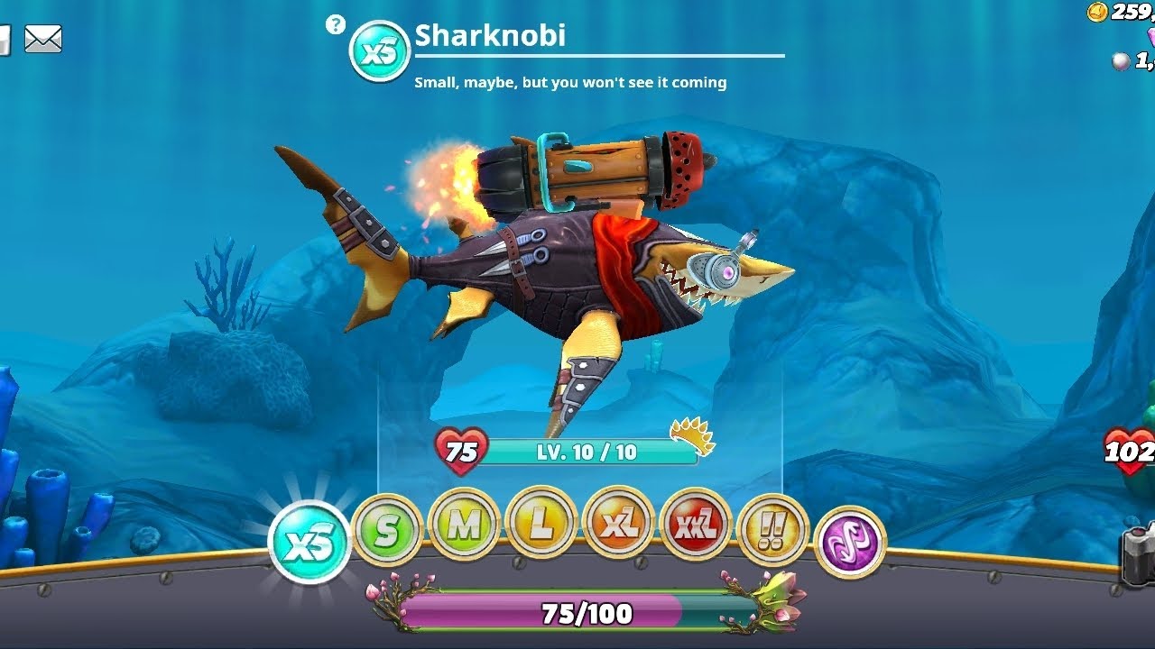Hungry shark world-SharkNobi playing#gaming #shortsvideo - YouTube
