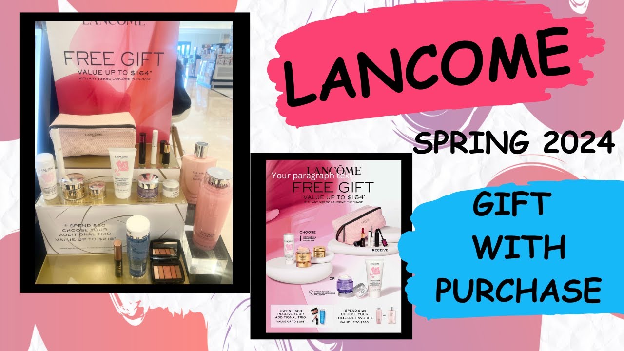 LANCOME SPRING 2024 GIFT WITH PURCHASE- ABSOLUE OR RENERGIE? - YouTube