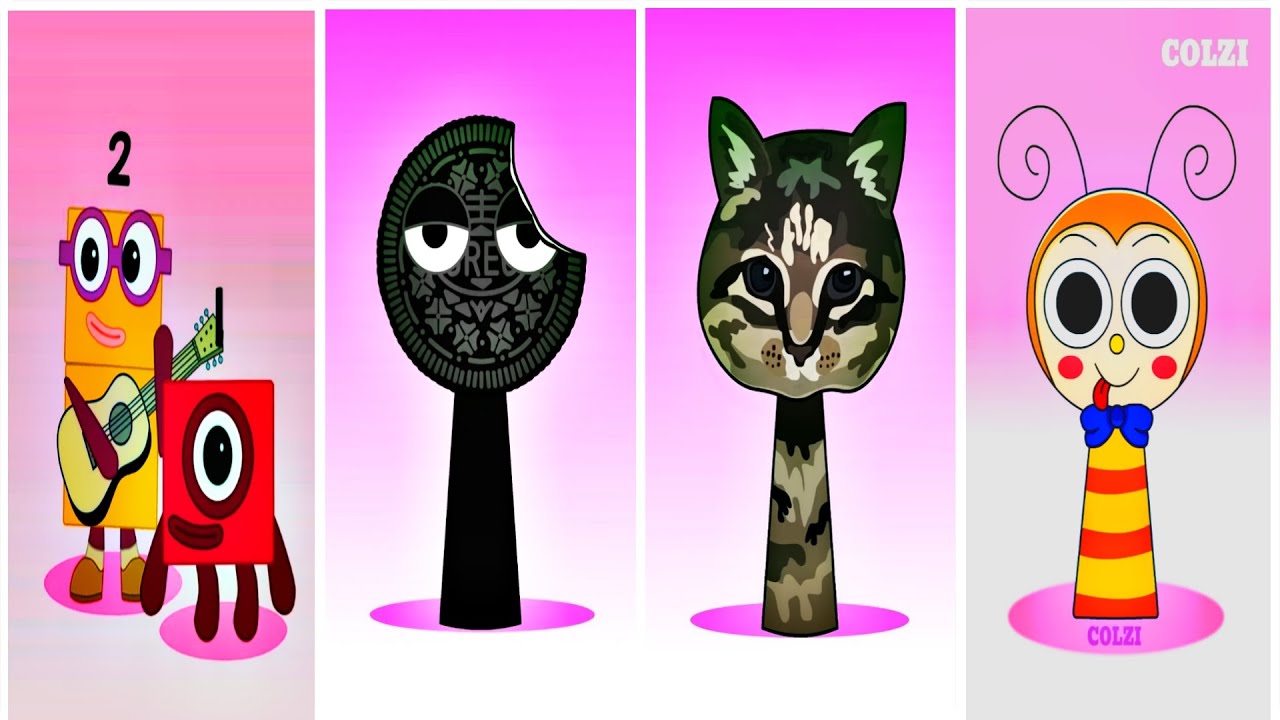 Incredibox Sprunki OC Numberblocks Phases 1,2, vs Orio vs Cats ...