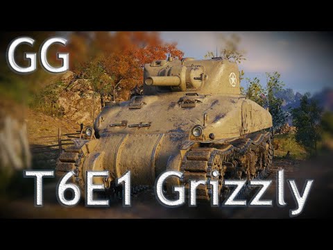 Great batte on T6E1 grizzly wot let's play World of tanks blitz in T6E1 ...