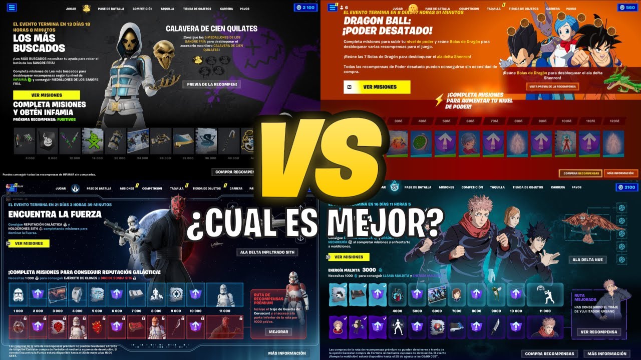 TODOS los MINI PASES DE BATALLA GRATIS ¿cual ha sido el mejor? # ...