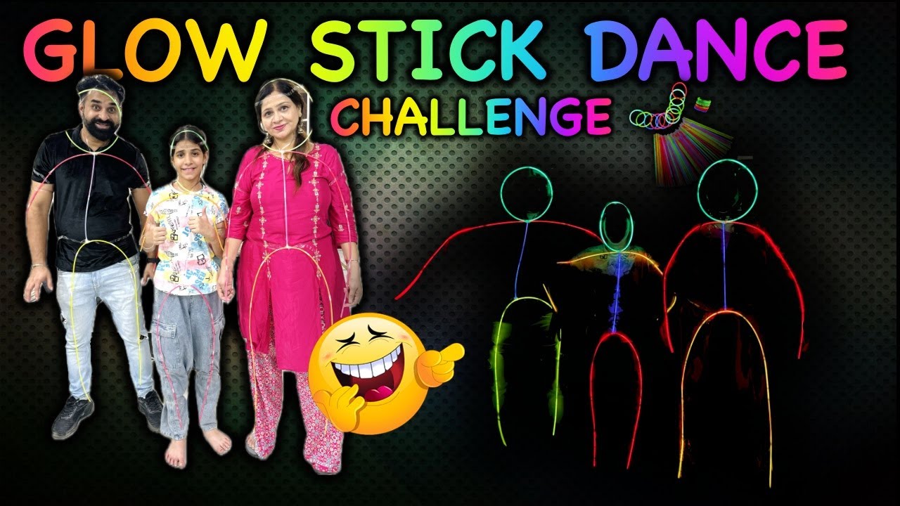 Glowing Sticks Funny Dance Challenge 😆 - YouTube