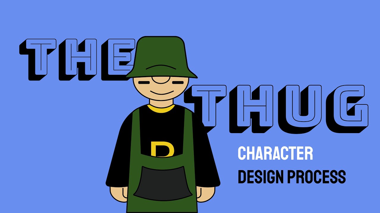 Illustration Tutorial: How to draw a flat character graphic design ...