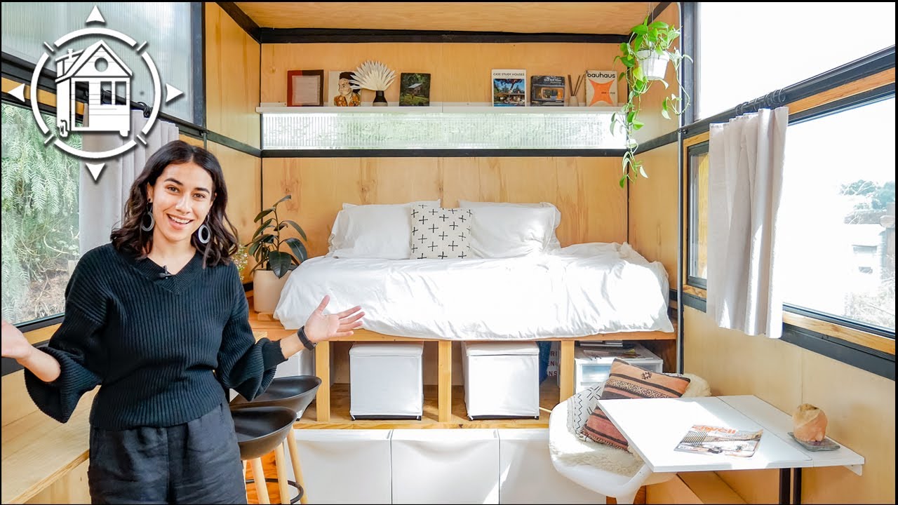 She Built a Beautiful TINY HOUSE for only $12,384! - YouTube