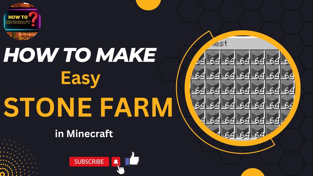 How to make easy Stone Farm in Minecraft | Minecraft me Stone ka Farm ...