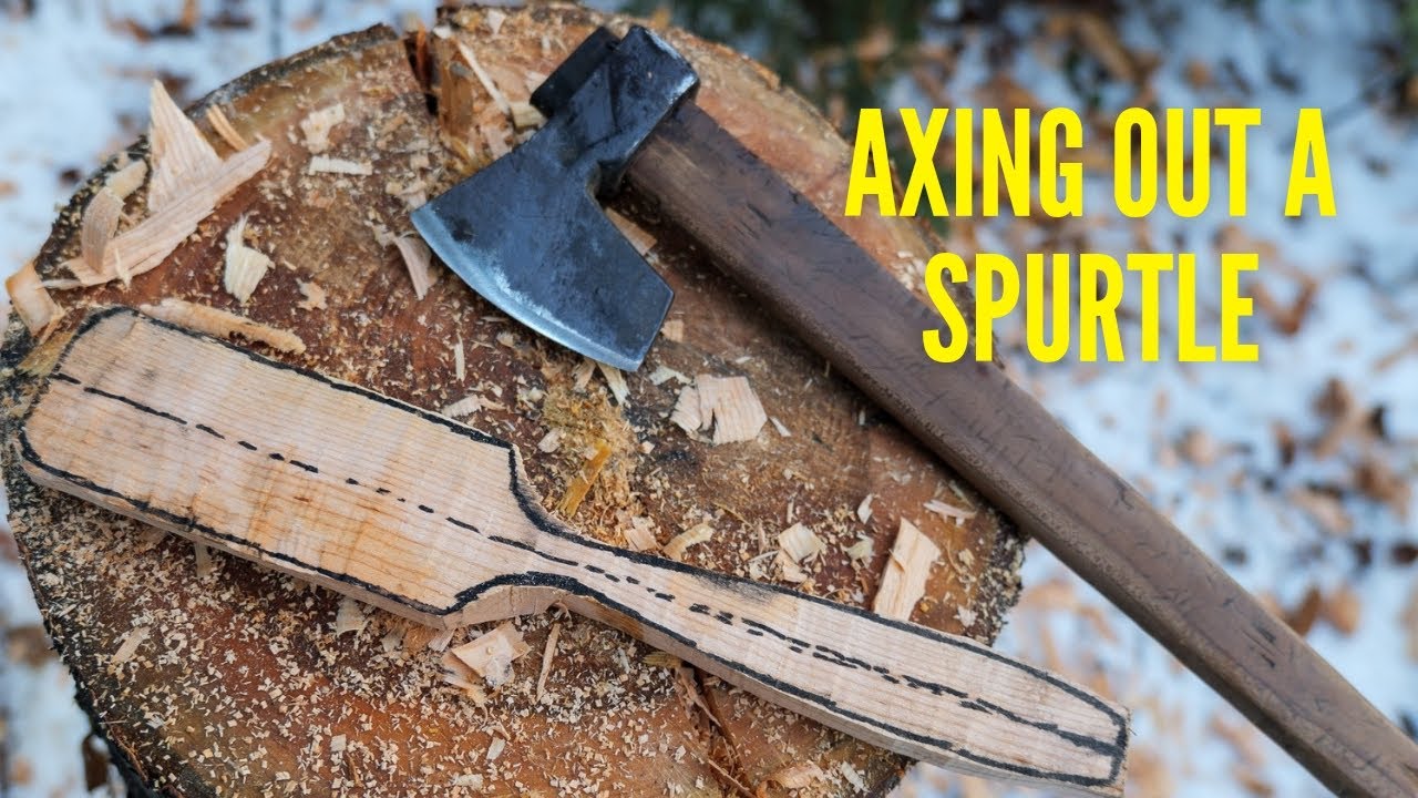Axing out a Spurtle. A Very Particular Set of Skills. - YouTube