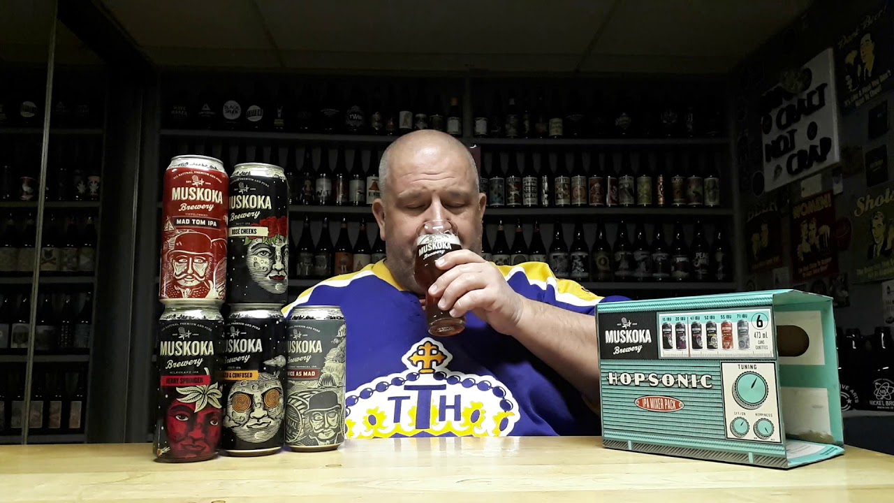 Muskoka Brewery Rosè Cheeks Brut IPA (part of the 2019 Hopsonic IPA ...
