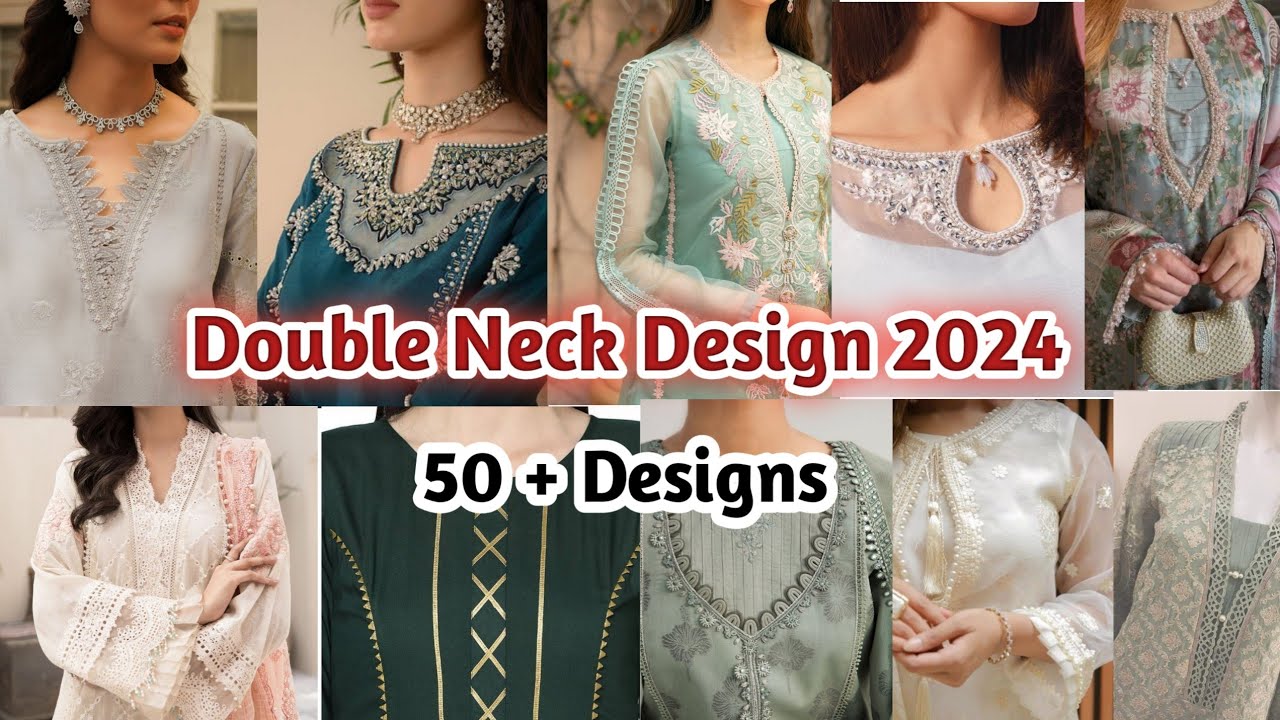Double neck designs 2024 | gala design ideas |stylish neck designs # ...