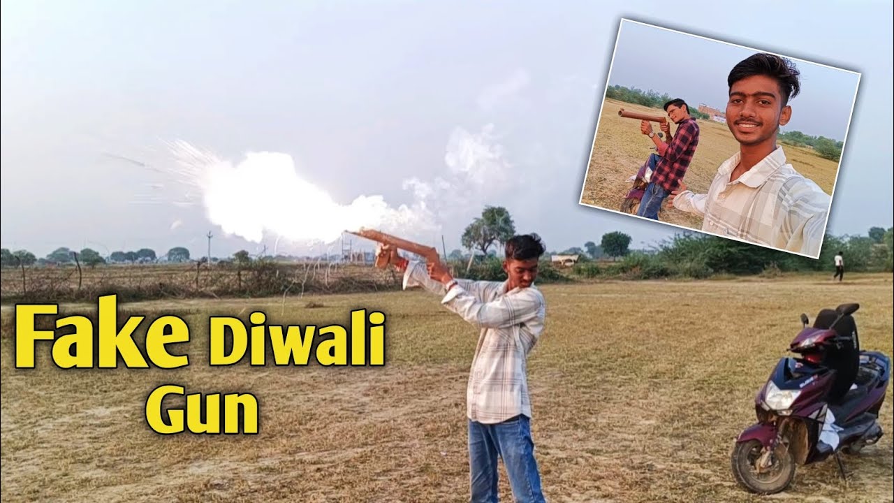 Fake Diwali Gun For Safety 😱 || Popat Ho Gaya 🫨 || Its Divyansh Vlogs ...