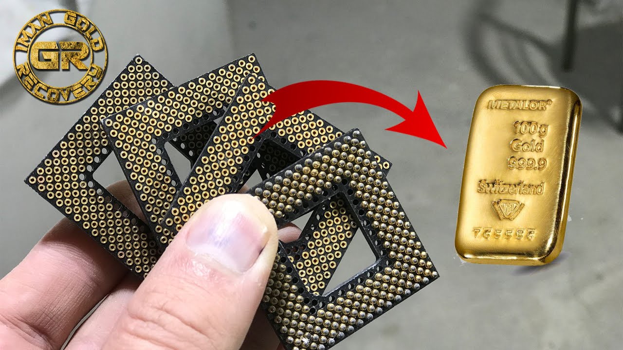 Gold Recovery from Vintage Ceramic Cpu Sockets | Gold Recovery From ...