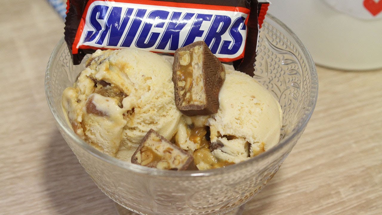 HELADO DE SNICKERS SIN USAR SNICKERS - YouTube