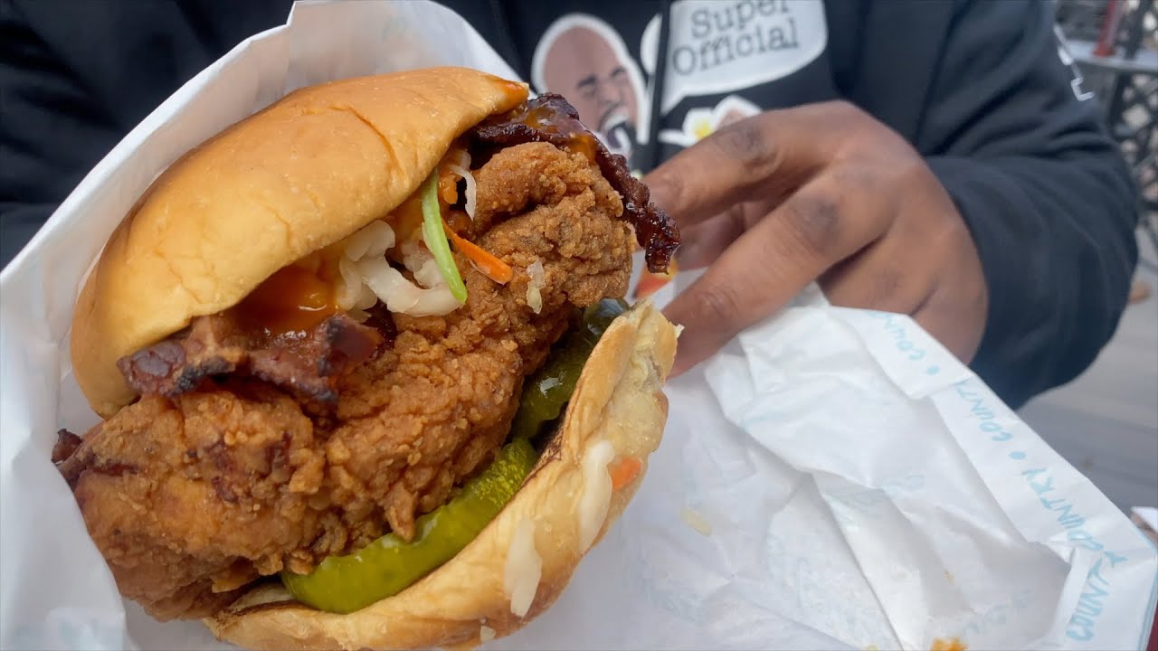 The DAYM DROPS Chicken Sandwich !!! - YouTube