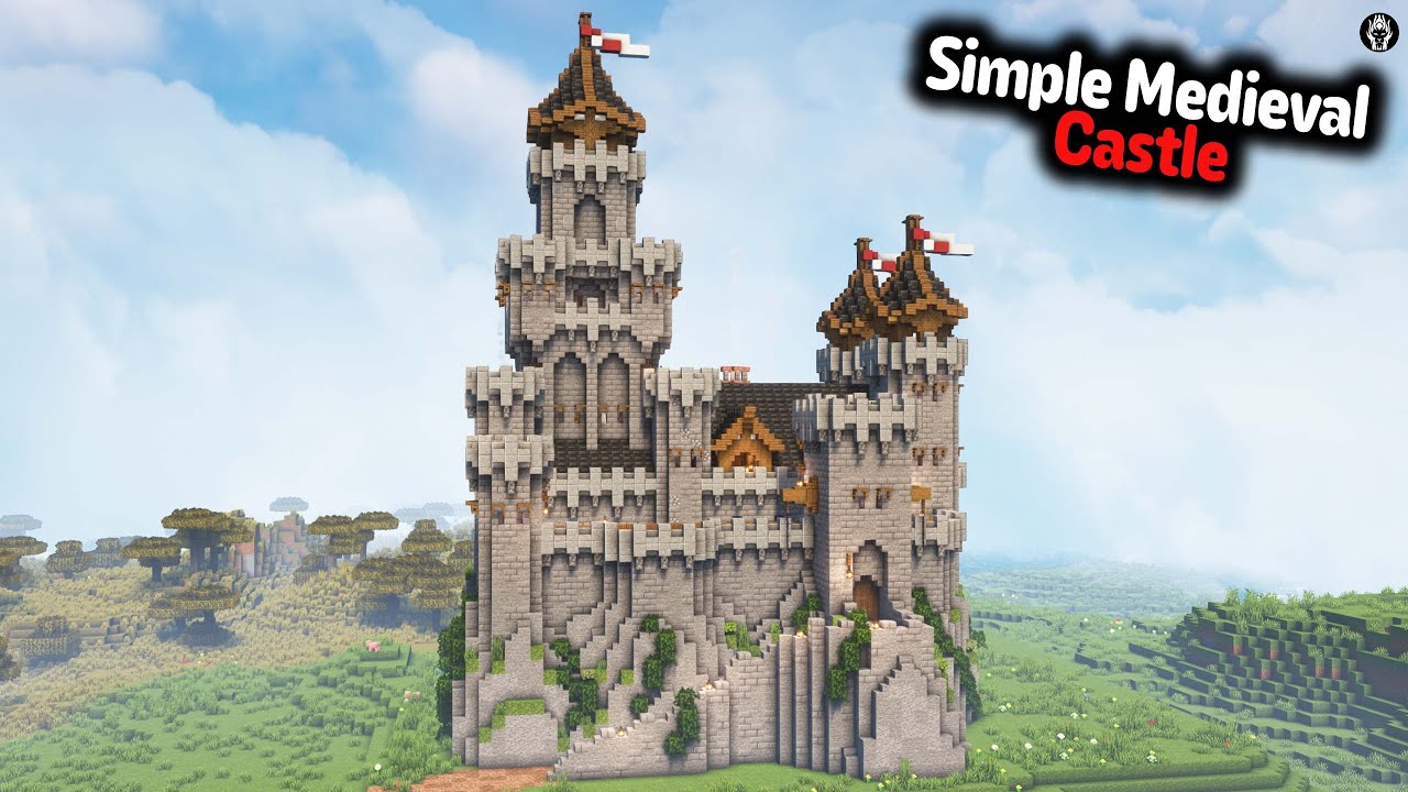 Simple Medieval Castle Minecraft 53 Easy Minecraft Castle Ideas