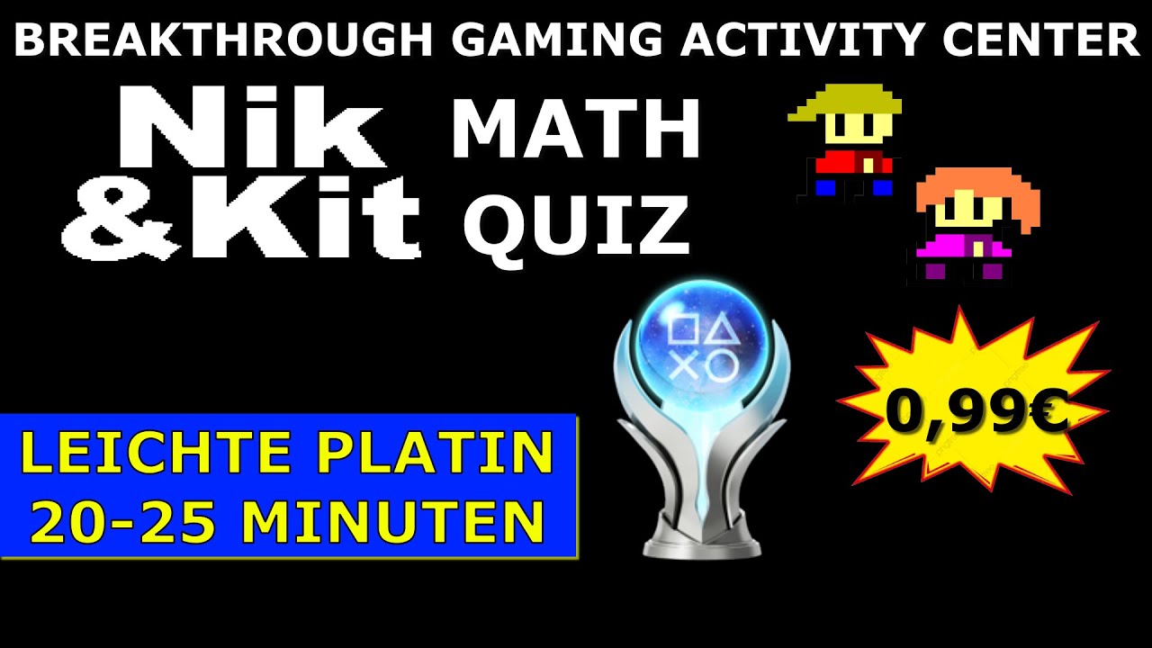 NIK & KIT'S MATH QUIZ | Super Leichte Platin in 20-25 Minuten 🏆 ...