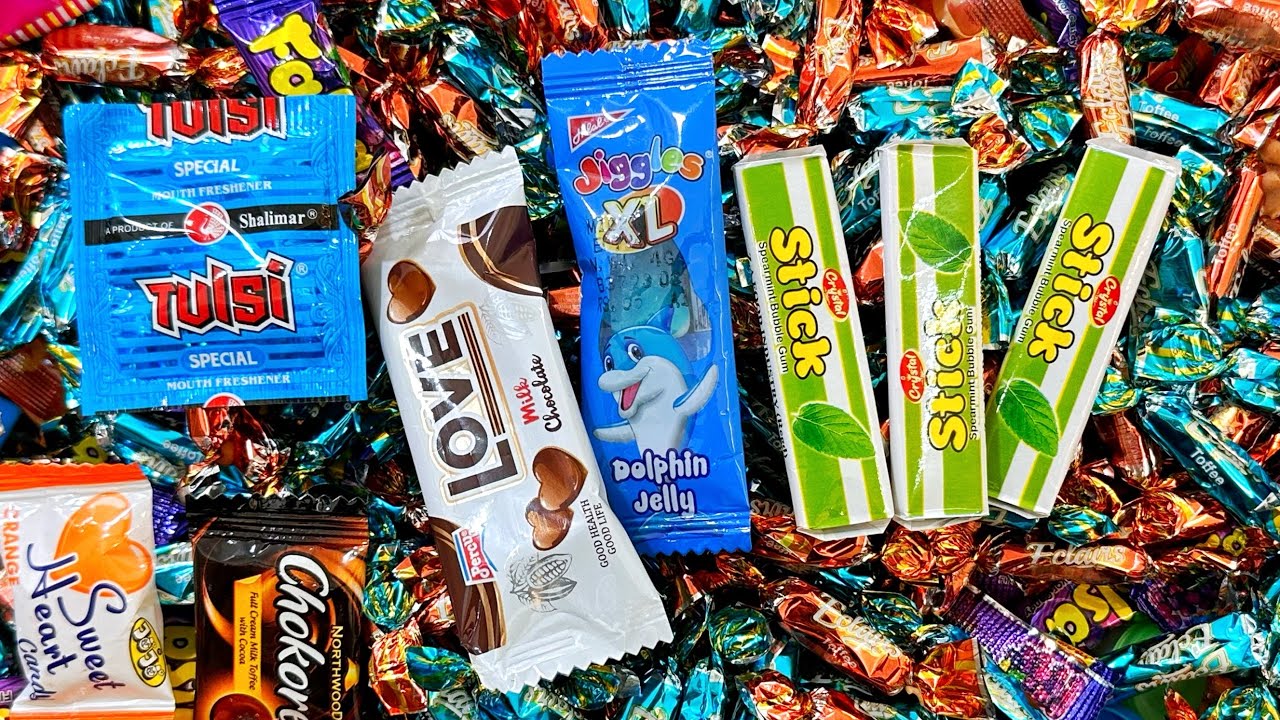 Satisfying Video | Yummy Rainbow JOYSTICK Candies and Lollipops Mixing ...