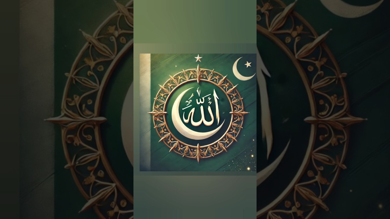 Allah name written Flags of Pakistan #islamicstatus #flag #pakistan ...