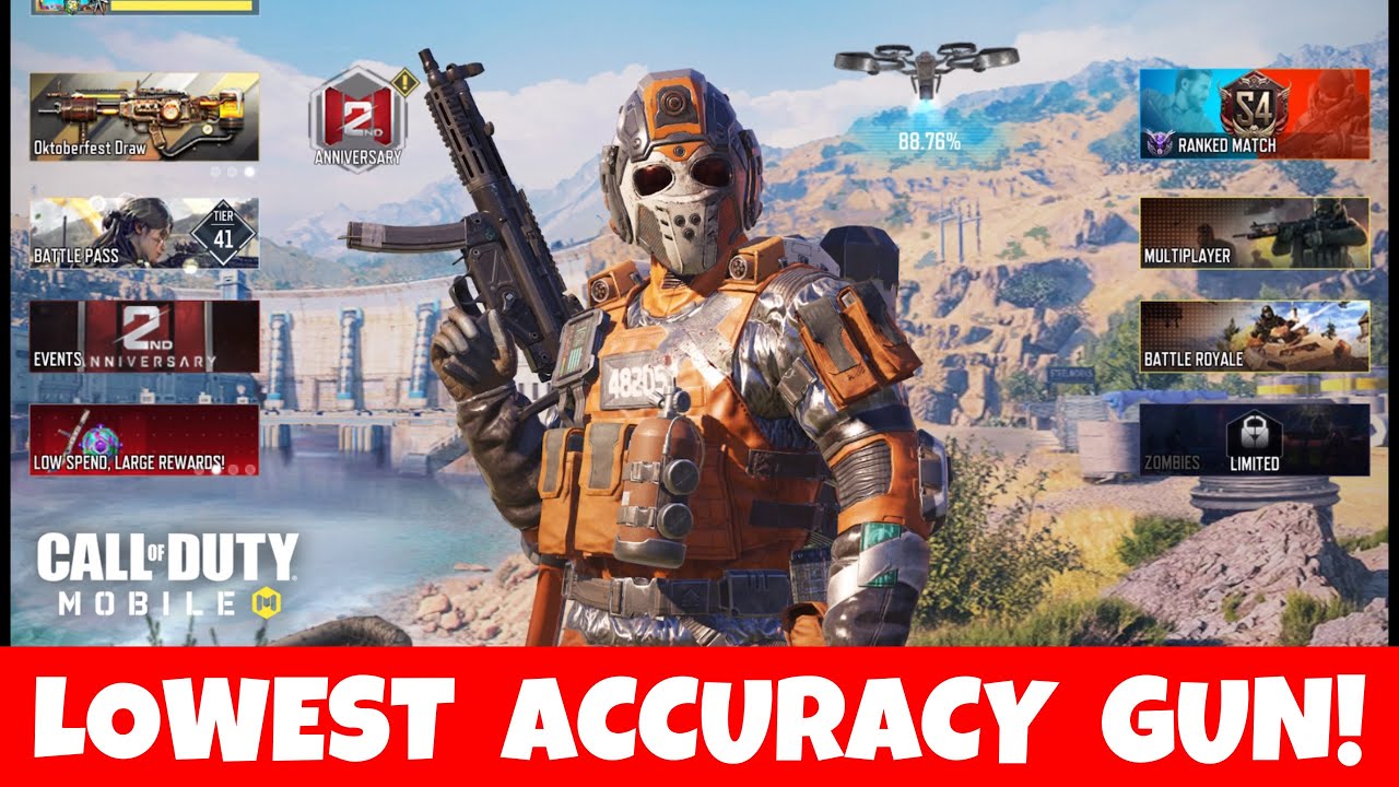 Using the Lowest Accuracy Gun in Call of Duty Mobile | CODM - YouTube