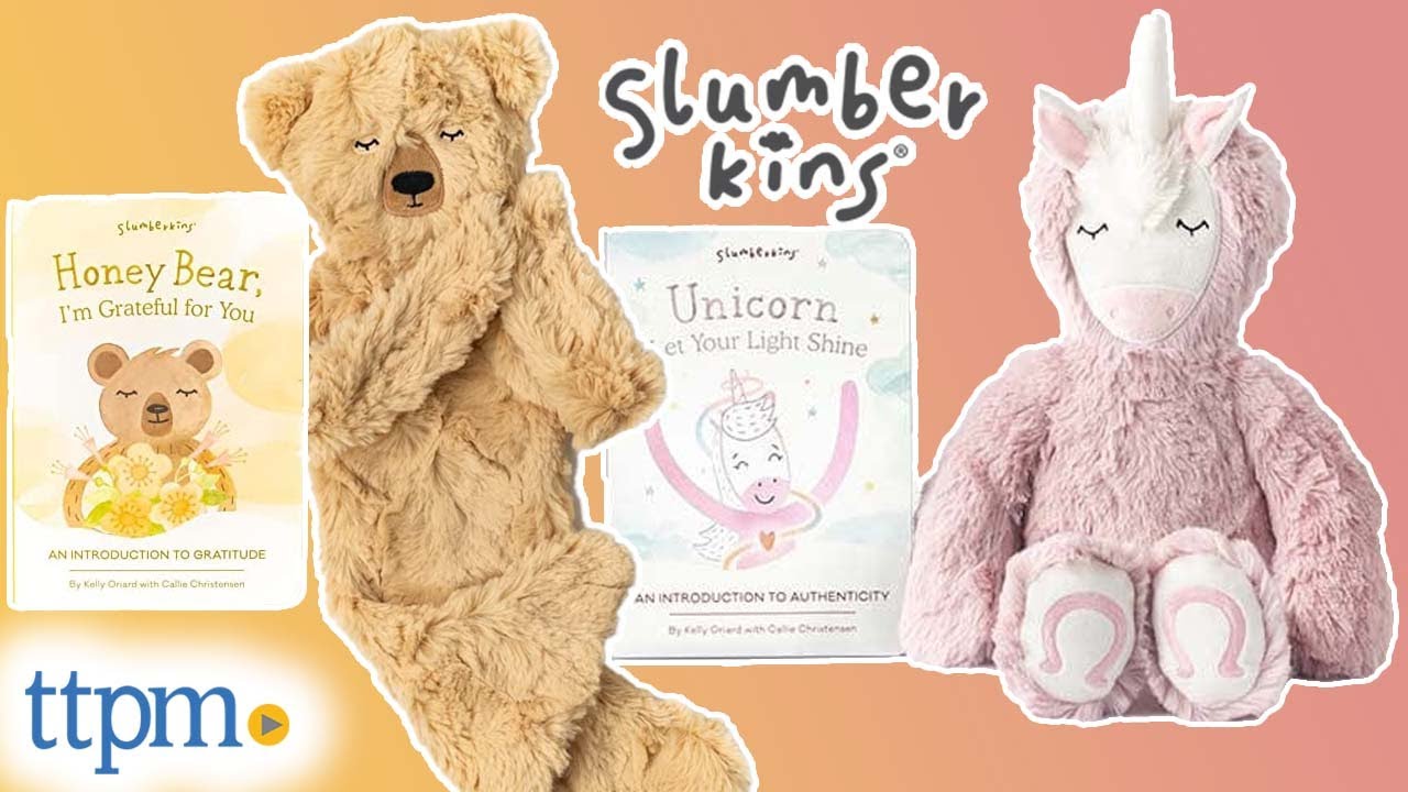 Honey Bear Snuggler and Unicorn Kin Plush from Slumberkins Review ...