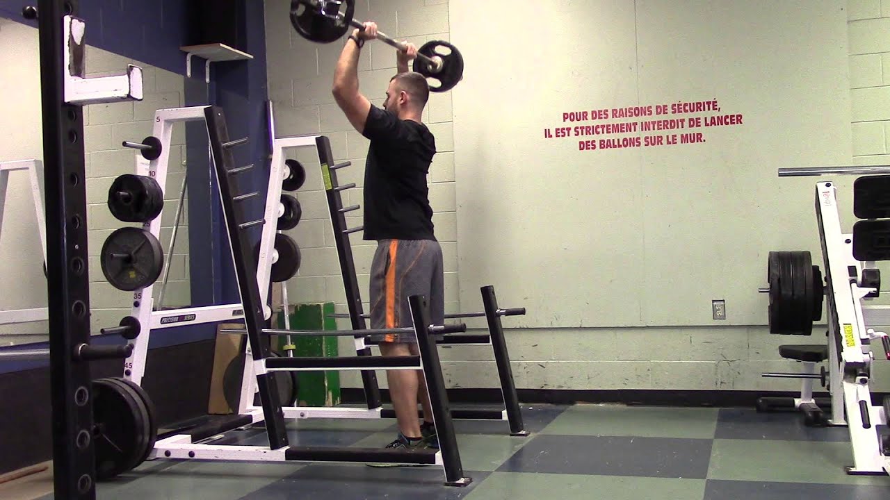 Push press with Barbell - YouTube