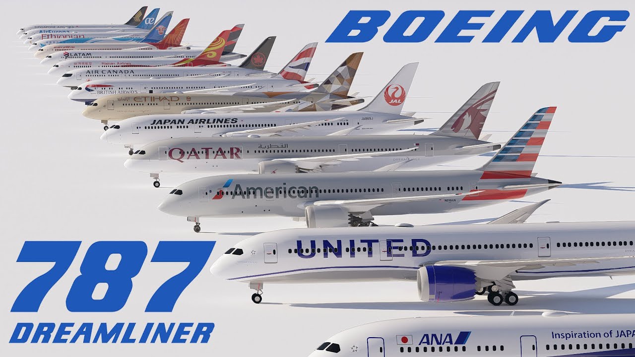 Top 15 Largest Boeing 787 Operators - YouTube