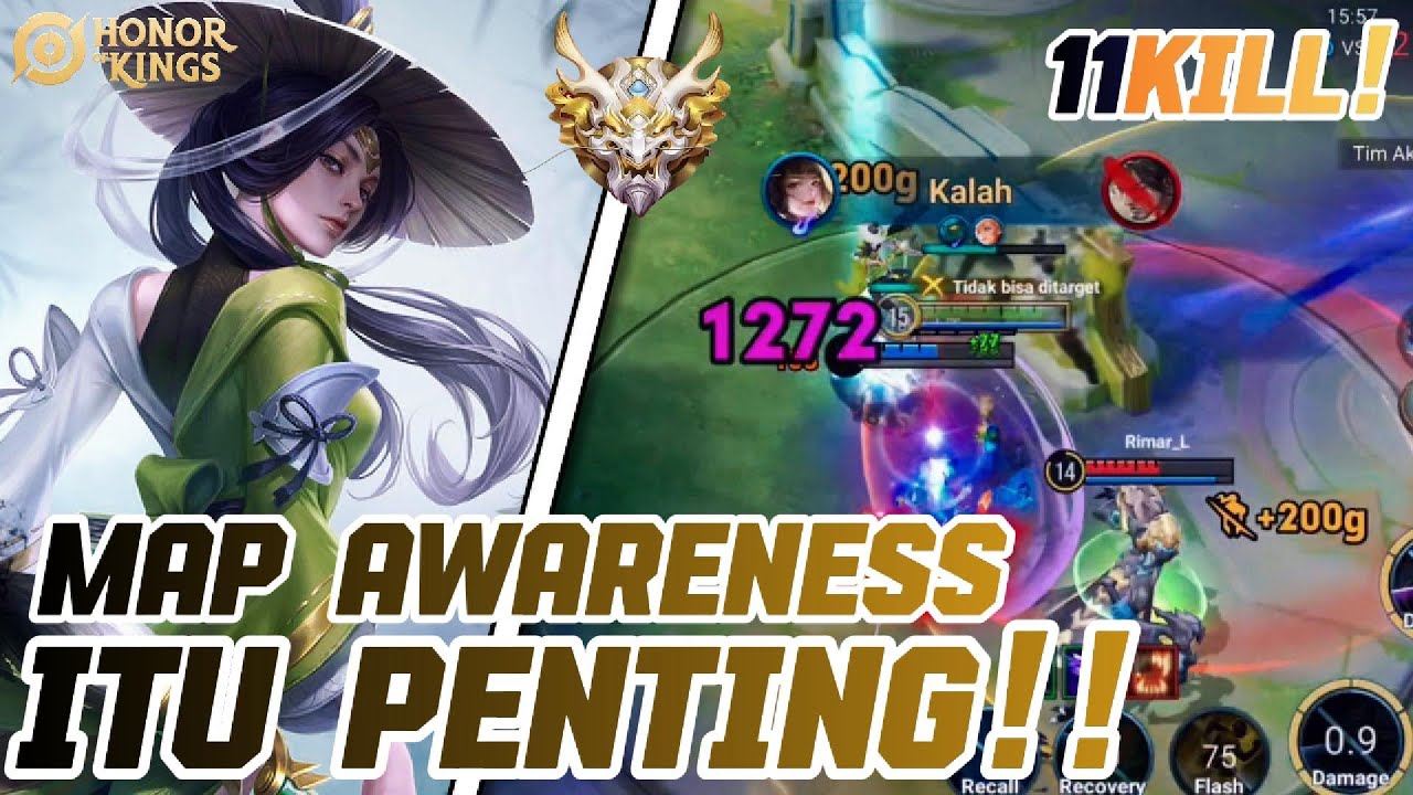 MAP AWARENESS ITU PENTING !! Shangguan Main Rapi Jadi Panen Kill Gini ...
