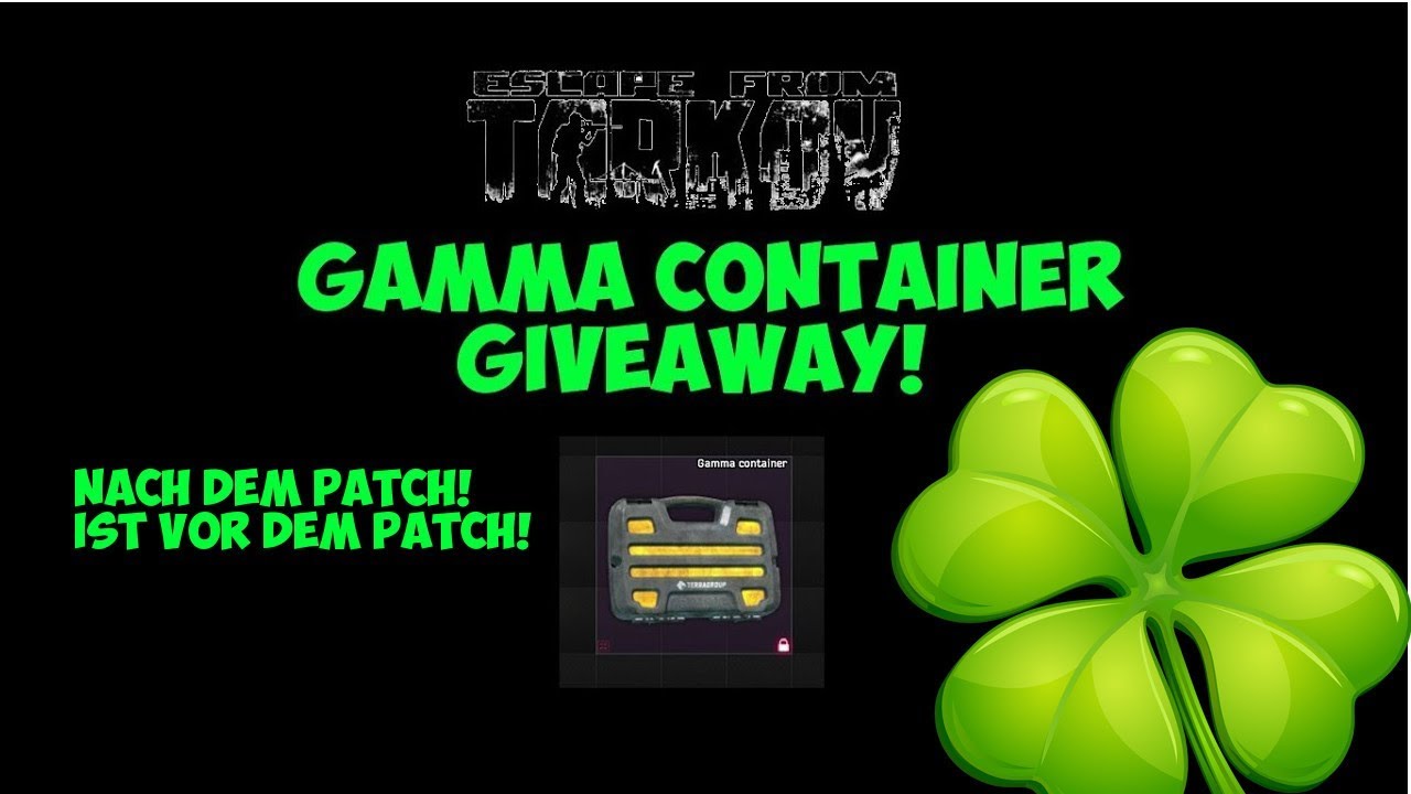 2 x Gamma Container Giveaway! Guten Start zu Patch 0.9 - YouTube