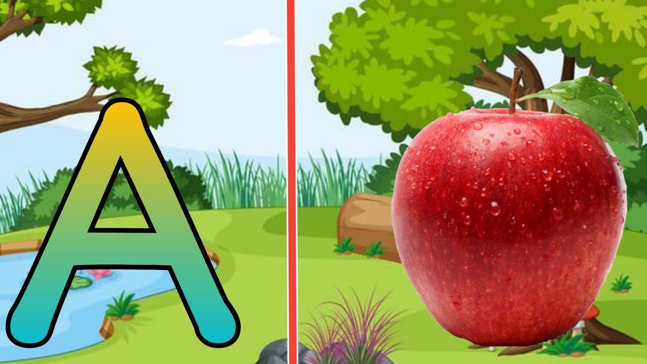 Phonics song with TWO Words - A for apple - ABC Alphabet song with ...