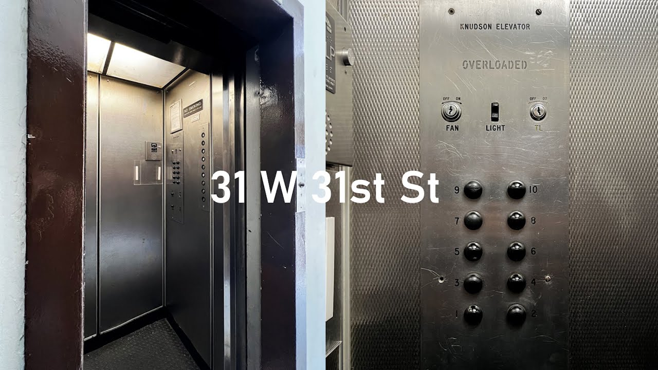 RARE Vintage Knudson Traction Elevator - 31 W 31st St - New York, NY ...