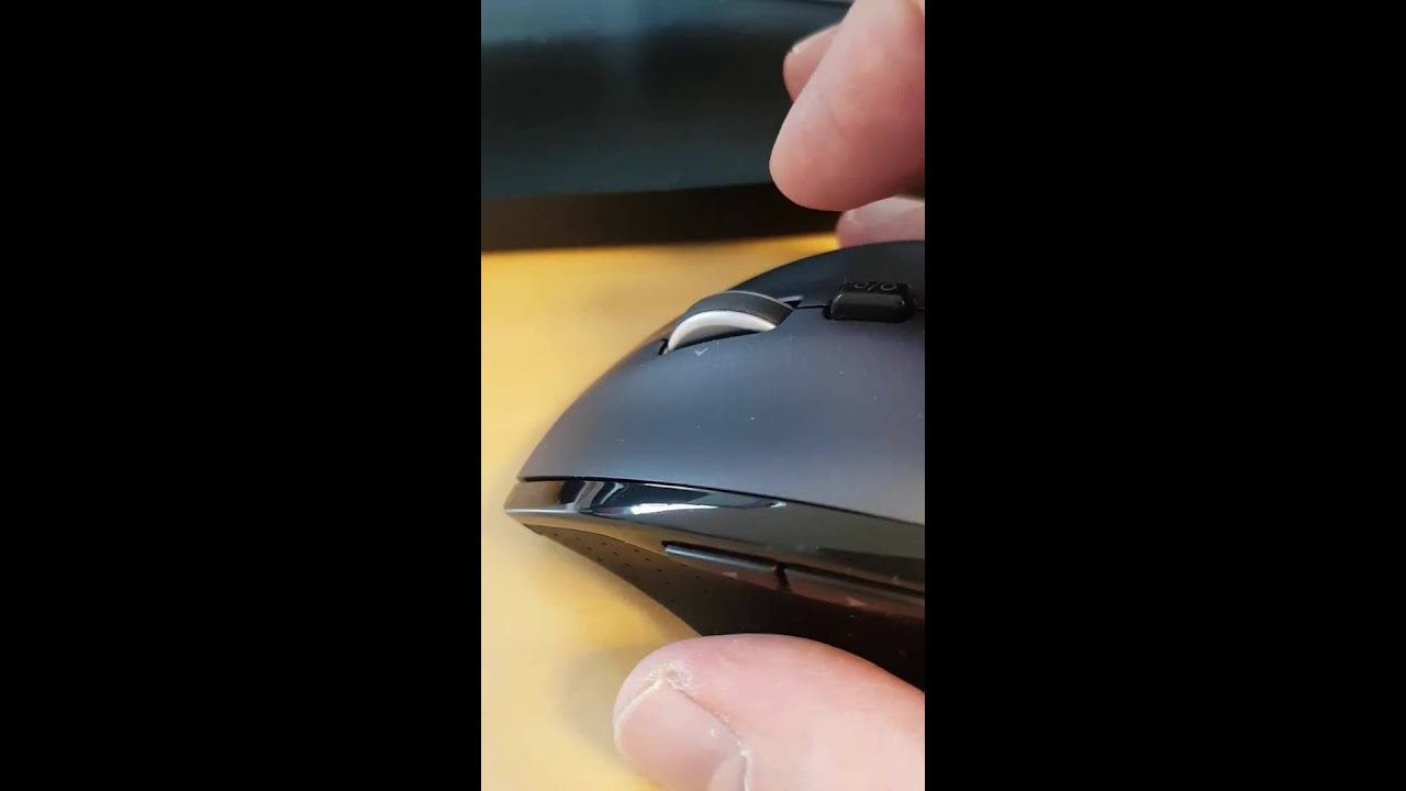 Logitech Marathon M705 Hyper scroll wheel problem - YouTube