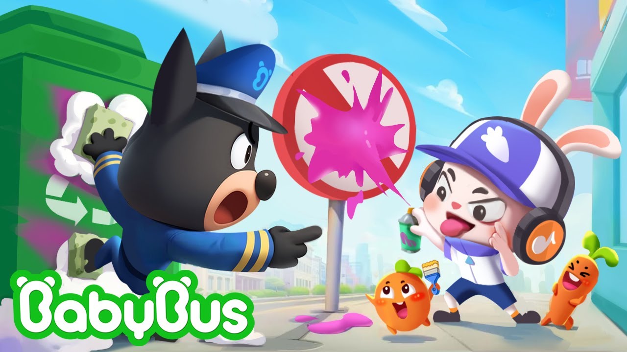 Pipi Rabbit Faz Pichação no Semáforo 🚦 | Detetive Labrador | Desenhos ...