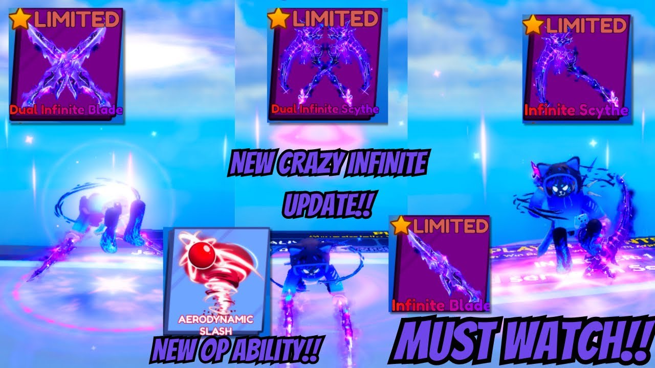 🔥CRAZY NEW INFINTE UPDATE In Roblox Blade Ball! PLUS INFINITE BLADE ...