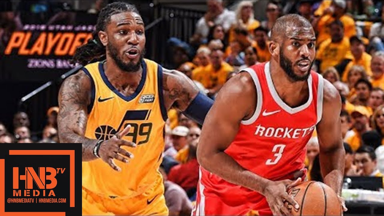 Utah Jazz vs Houston Rockets Full Game Highlights / Game 4 / 2018 NBA ...