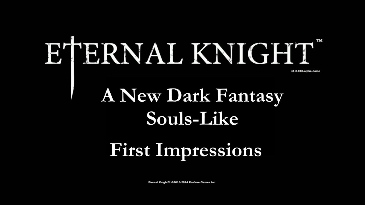 Eternal Knight: New Indie Souls-Like Game | Eternal Knight Demo Let's ...