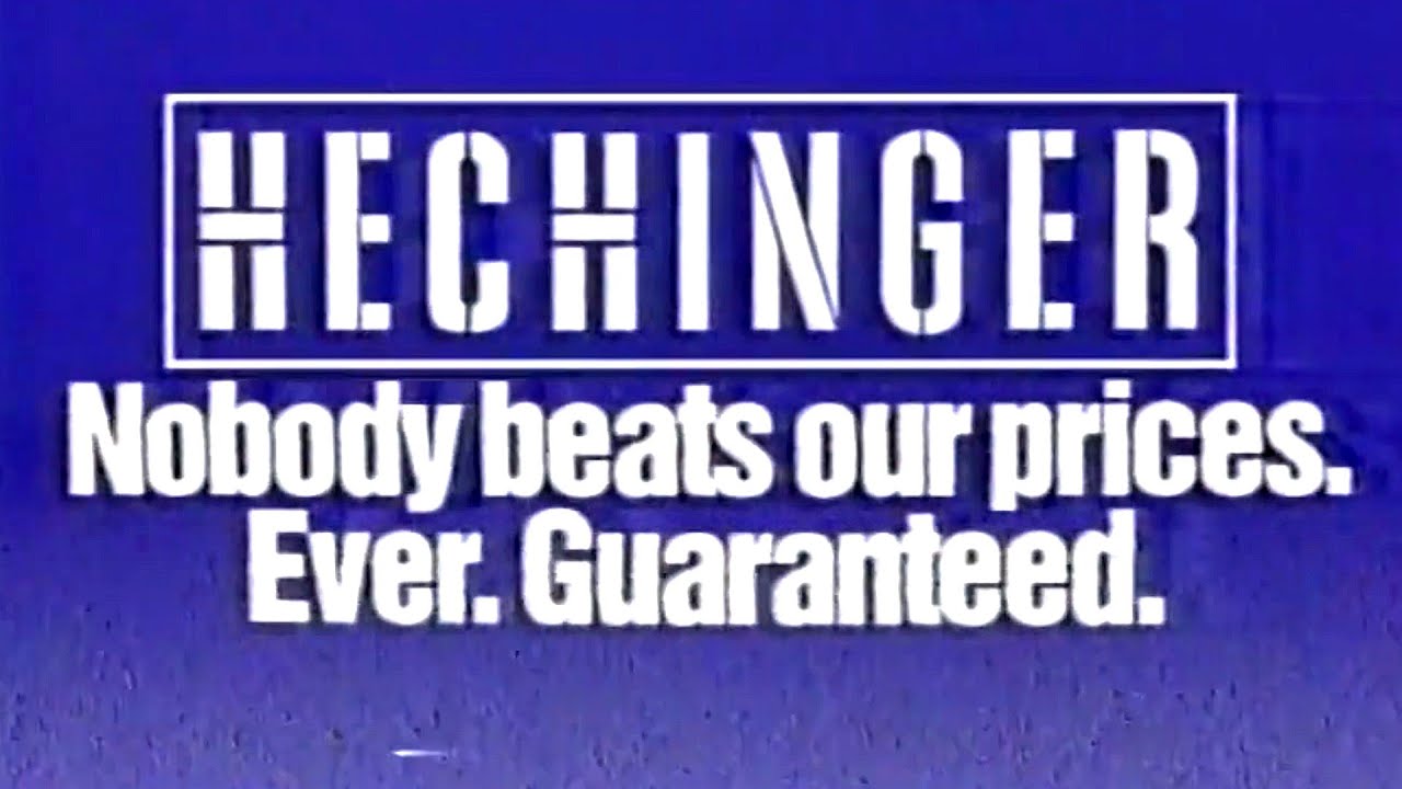 HECHINGER's Famous Price Match Guarantee -- 1992 Hardware Lumber TV ...