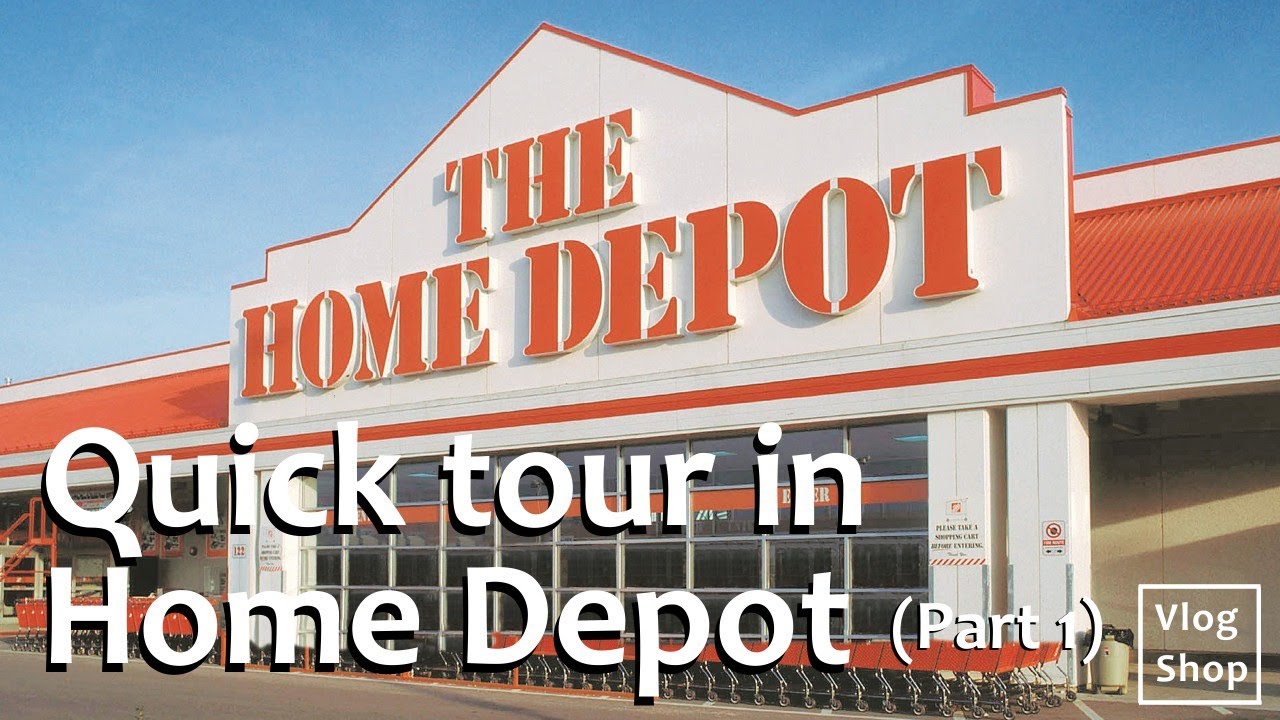 Let`s take a look at a Home depot store and shop around what they have ...
