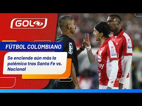 🔥 Candente polémica arbitral en Santa Fe vs. Nacional; Hugo Rodallega habló duro | ¿Era falta?