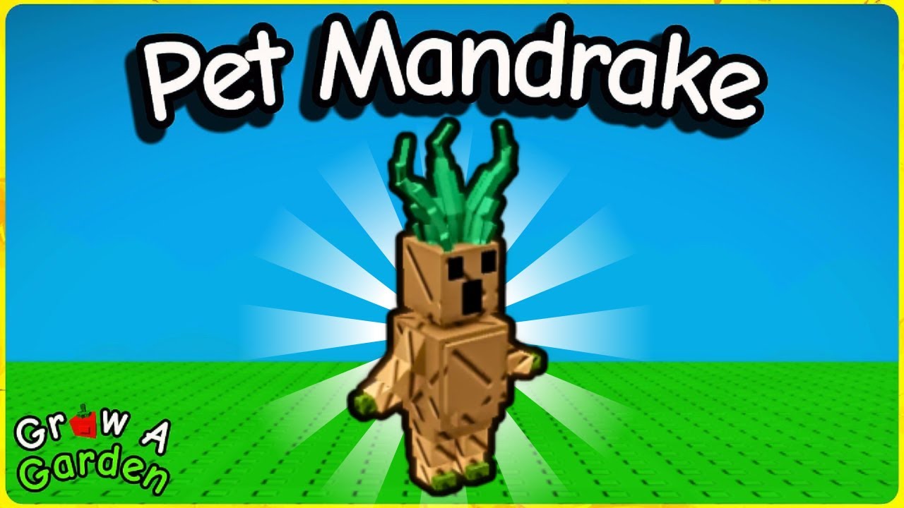 How to Get MANDRAKE PET in Grow a Garden (Showcase & Ability) - YouTube