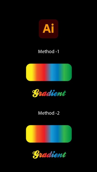 Best Ways to Add Gradient to Text – Illustrator Tutorial - YouTube