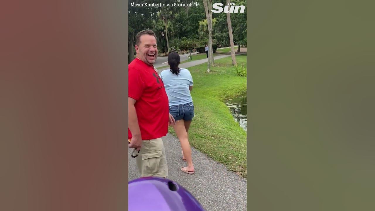 Terrifying moment huge alligator chases after fisherman #shorts 😱🐊 ...